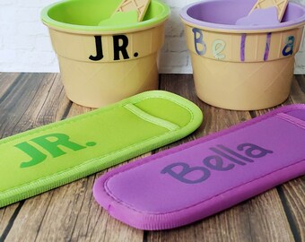 Personalized Resueable Popsicle Freeze Pop Holder. Ice Pop Sleeve - Etsy
