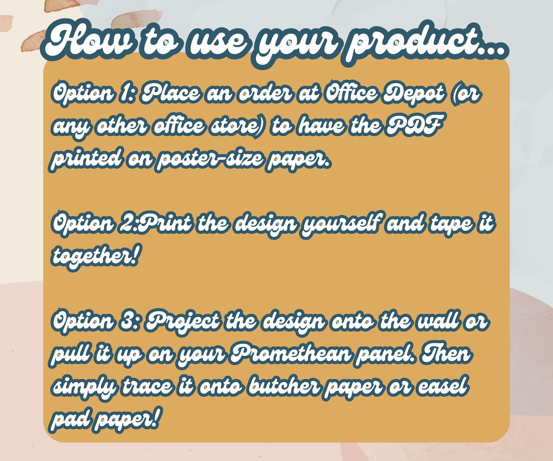 Groovy Retro Classroom Rules Poster | Digital Download PDF | Printable ...