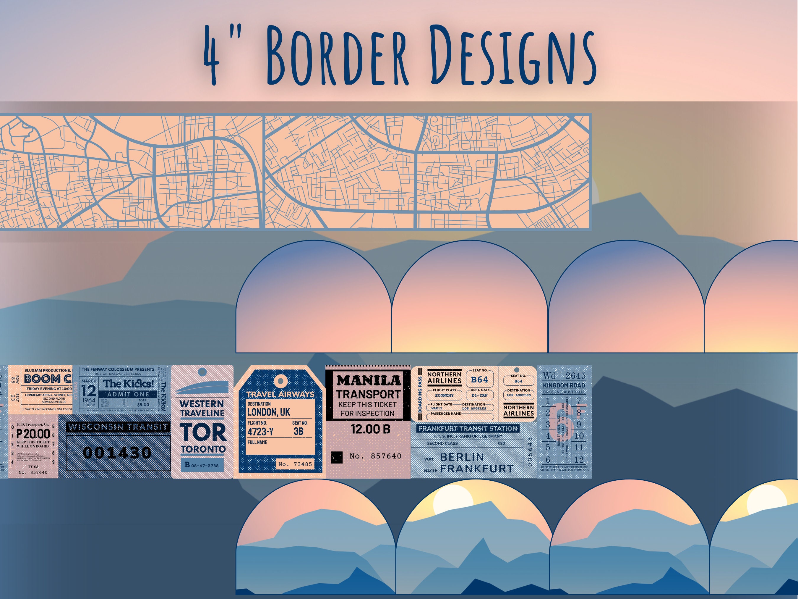 Classroom Bulletin Board Borders, Editable Canva Templates, Adventure ...