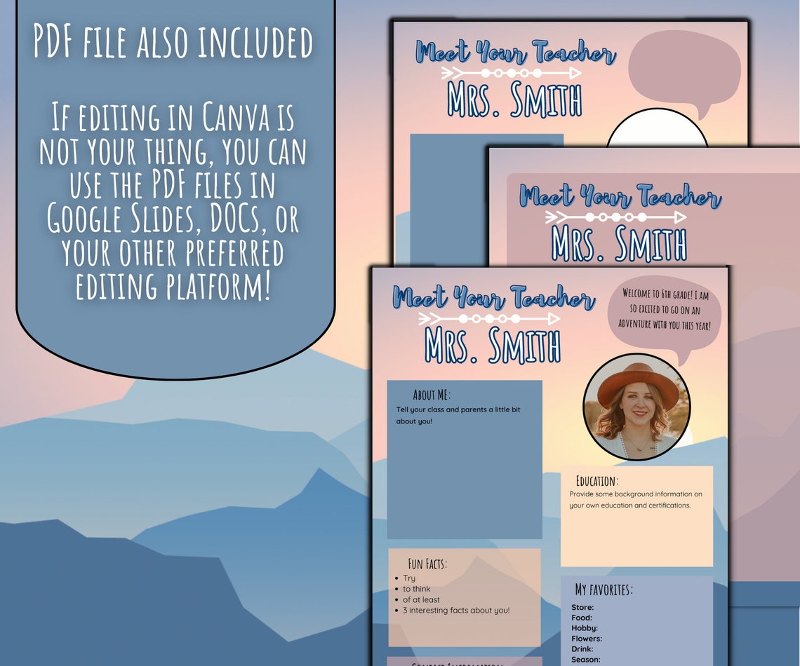 Meet the Teacher Letter Editable Template, Adventure Theme Classroom ...