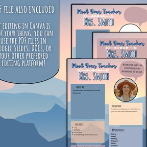 Meet the Teacher Letter Editable Template, Adventure Theme Classroom ...