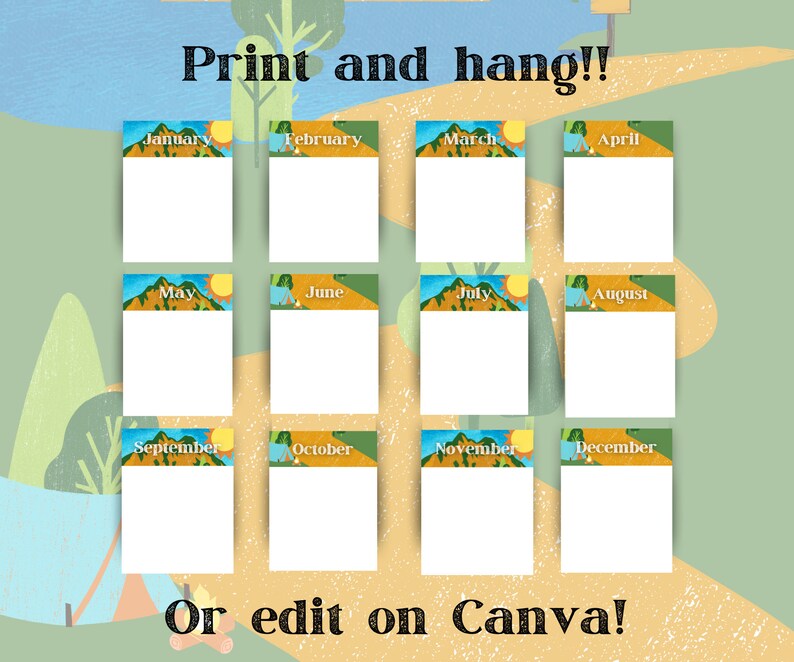 Classroom Birthday Printable Display Editable in Canva - Etsy