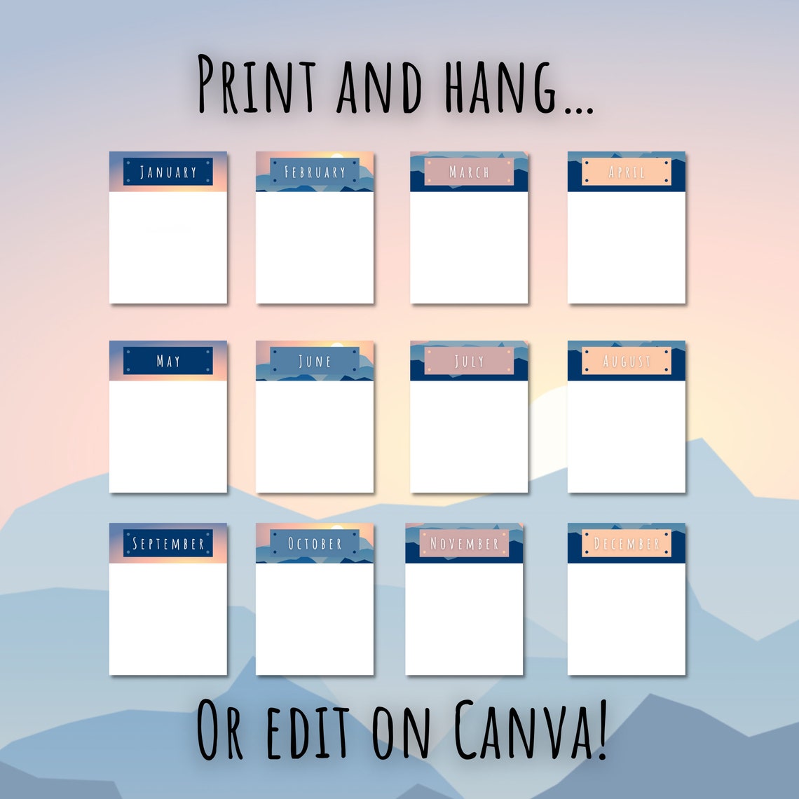 Classroom Birthday Printable Display, Editable in Canva, Adventure ...