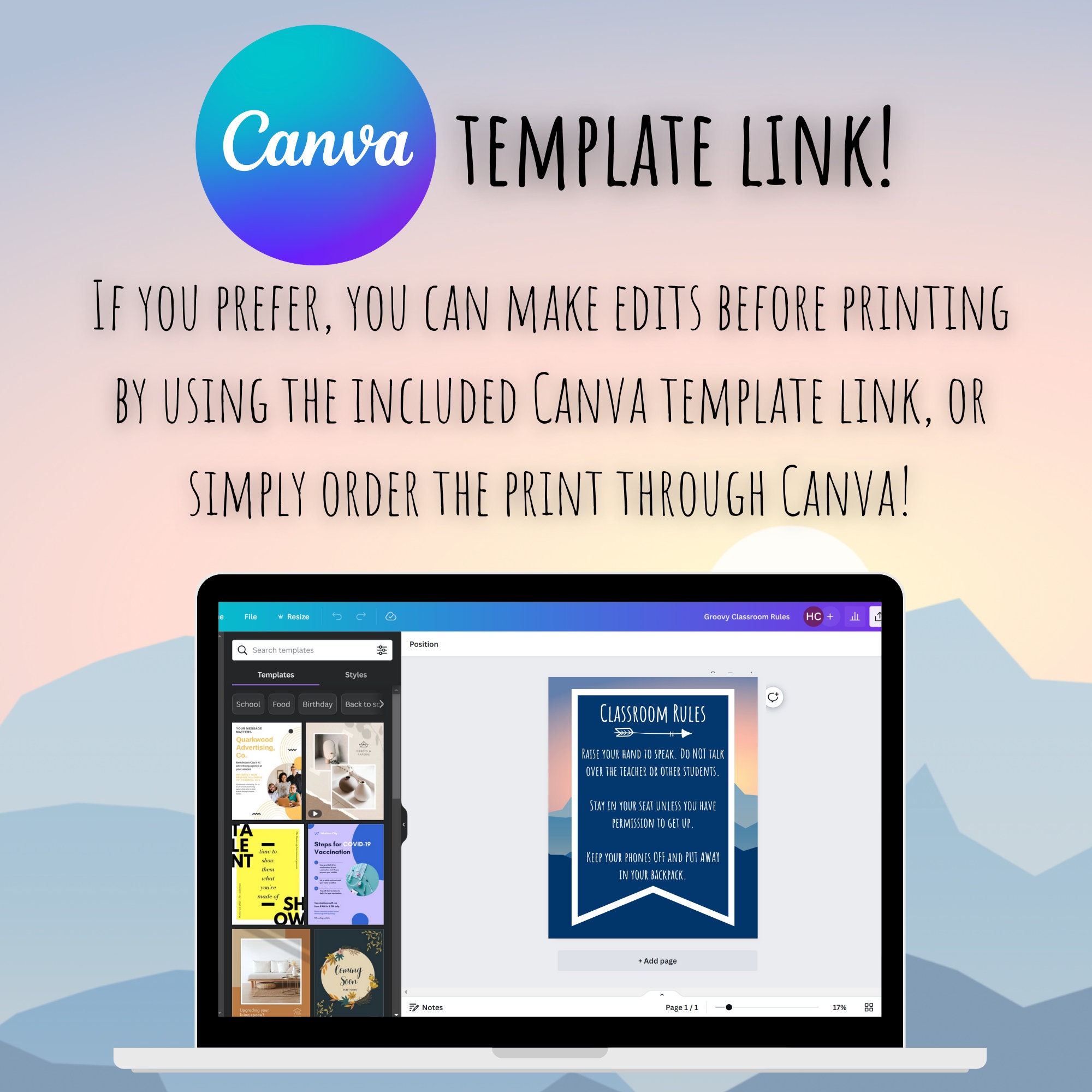 Adventure Themed Classroom Rules Poster - Etsy