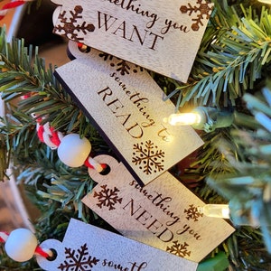 Need, Want, Wear, Read Gift Tags - Etsy