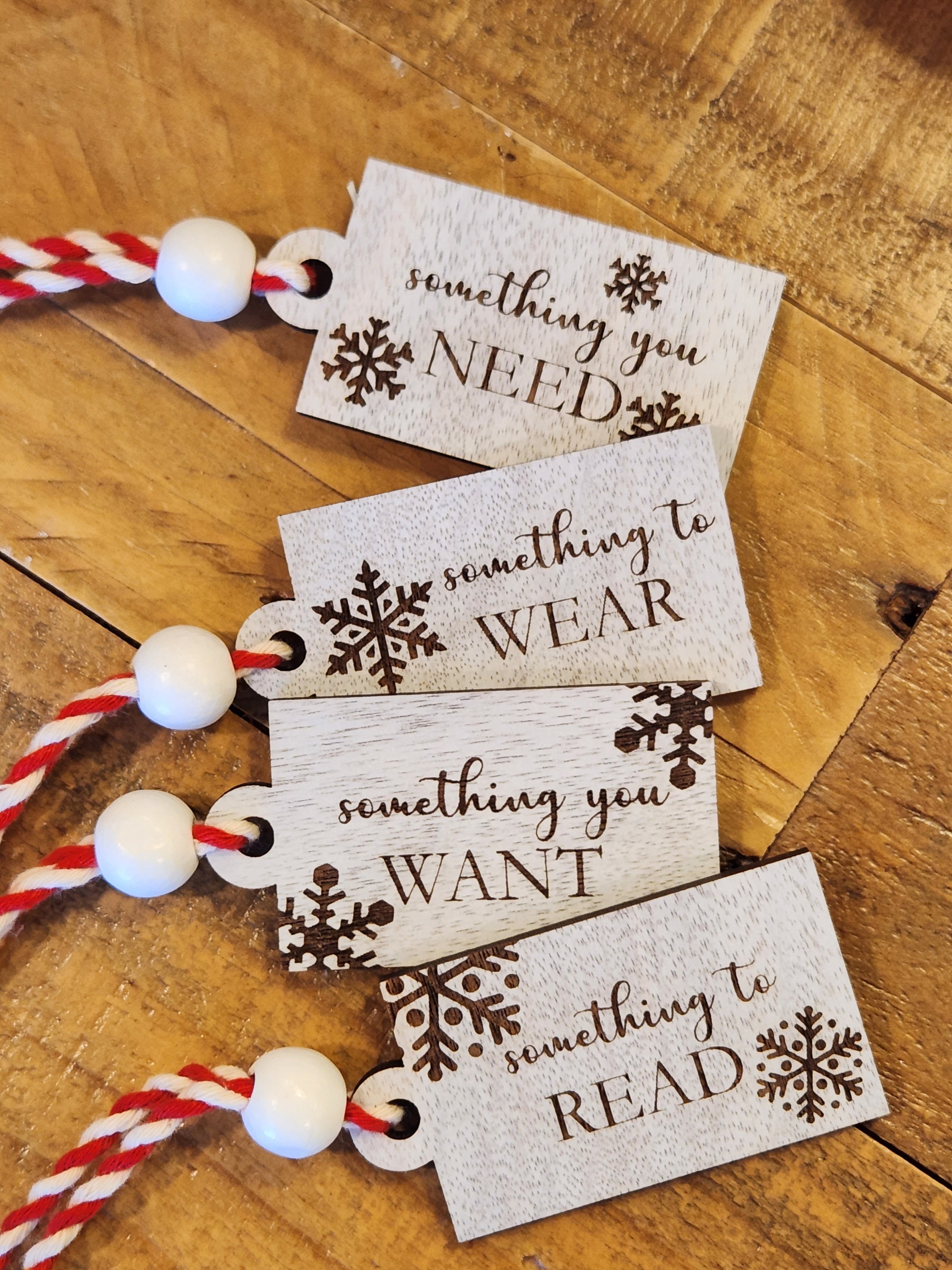 Need, Want, Wear, Read Gift Tags - Etsy