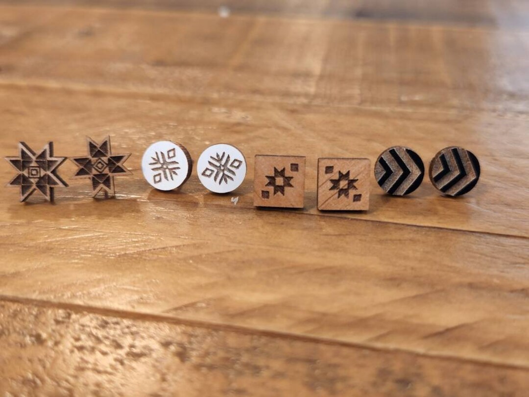 Aztec Studs - Etsy