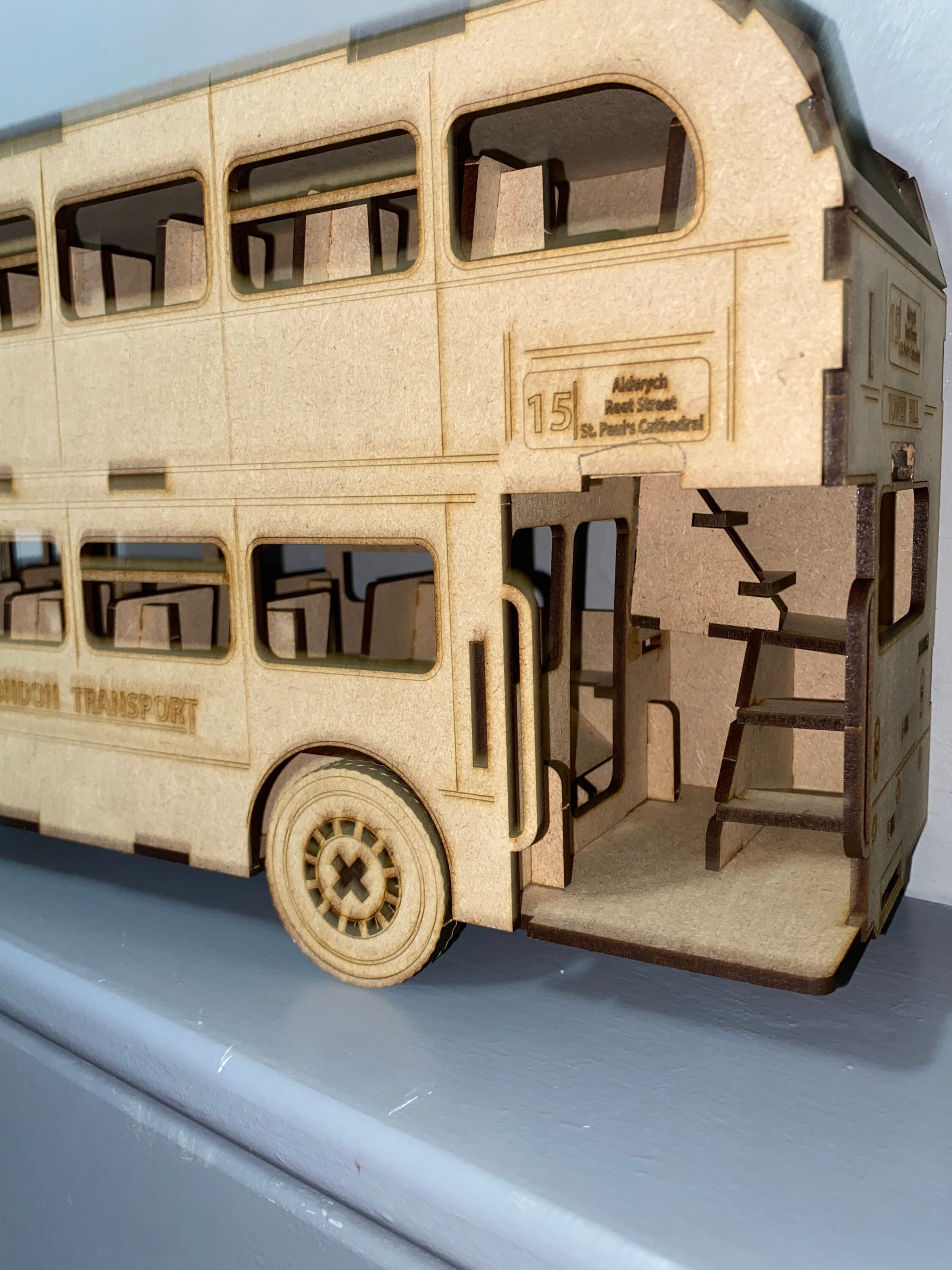 Large Double Decker Bus Kit Self Assembly London Bus - Etsy UK
