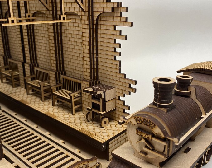 Train Platform Themed Book Nook Shelf Insert DIY Alley Book Nook Kit ...