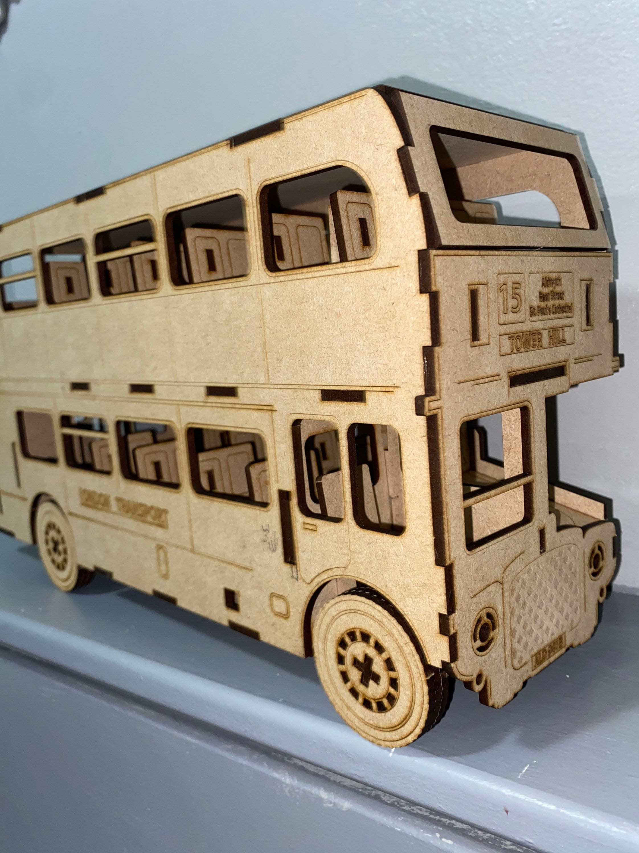 Large Double Decker Bus Kit Self Assembly London Bus - Etsy UK