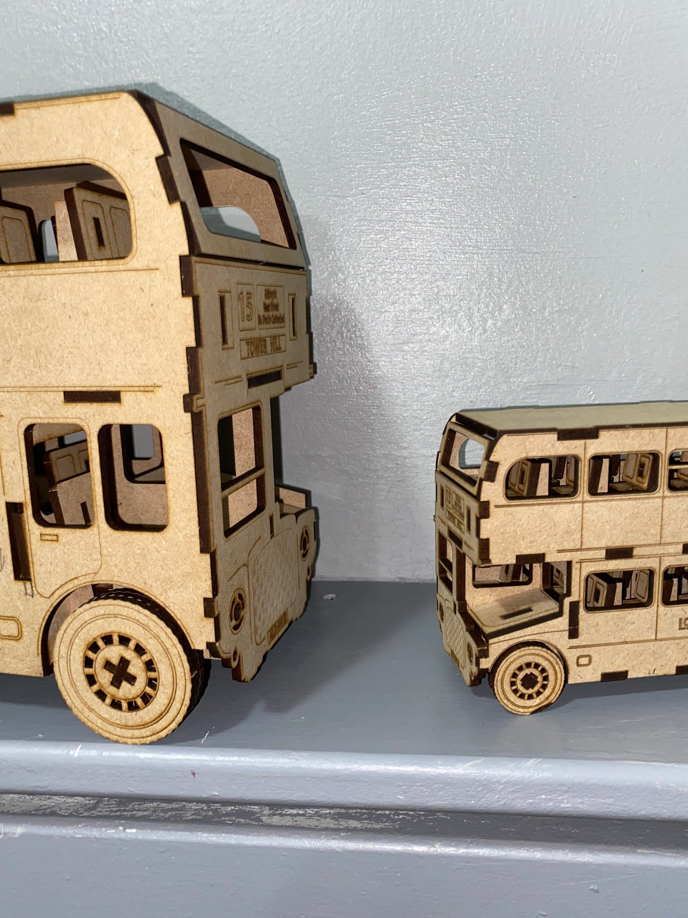 Large Double Decker Bus Kit Self Assembly London Bus - Etsy UK