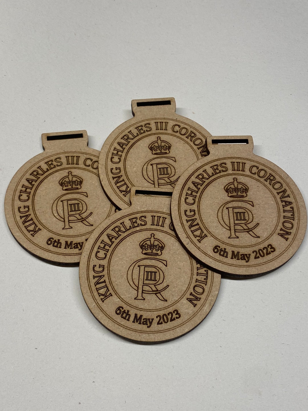 10 King Charles Coronation Medals, Mdf - Etsy