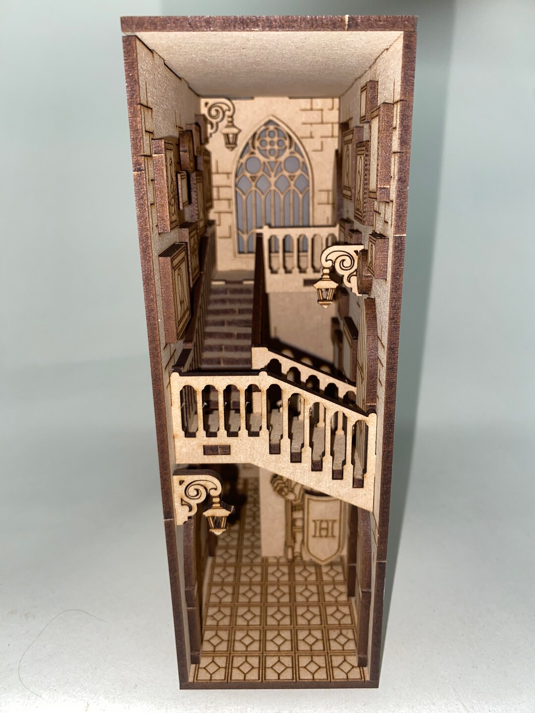 Wizards School Hallway, Castle Hall, Book Nook Kit With Led Lights, Quality Laser Cut, Gift for ...