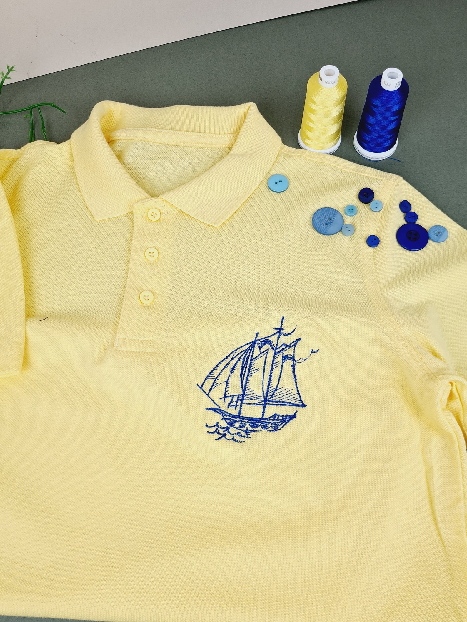 Blue Boat Polo Shirt, Monogrammed Polo, Toddler Polo Shirt, Monogram T ...