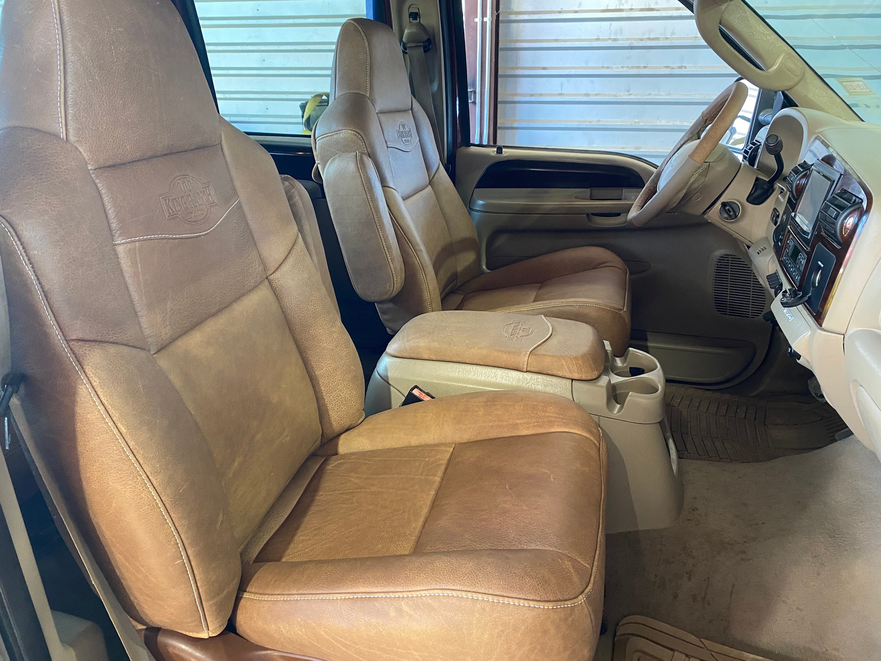 2003-2007 Ford F-250 F-350 King Ranch Leather Seat Cover: Driver ...