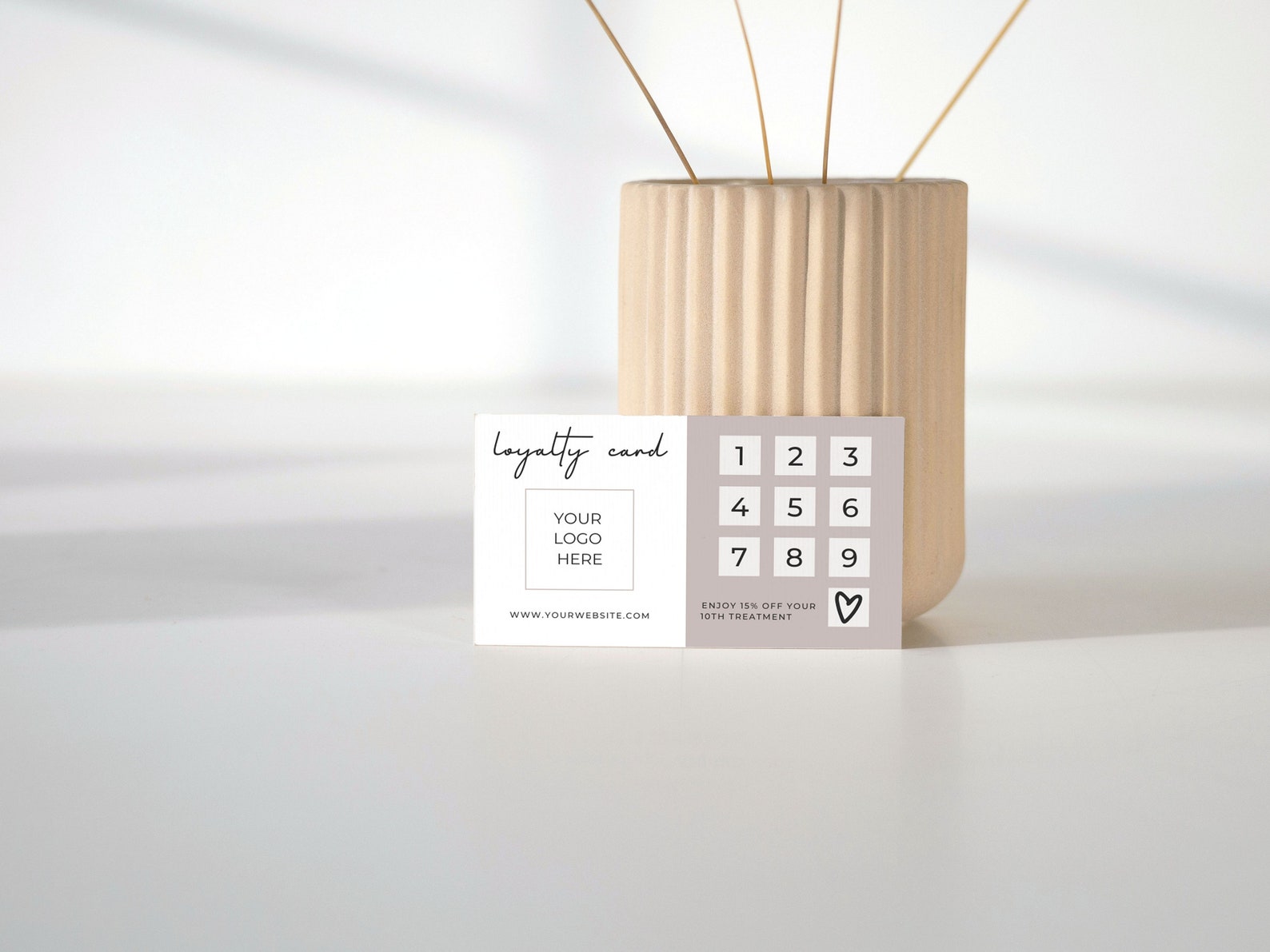 Loyalty Card Template Editable | Printable Loyalty Card | DIY Punch ...
