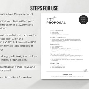 Project Proposal Template Editable | Interior Design Project Proposal ...