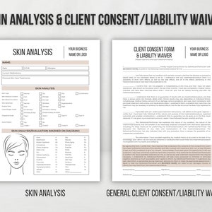 Esthetician Client Consent Forms Editable Facial Consent Forms ...