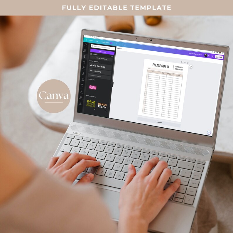 Client Sign in Sheet | Salon Sign in Sheet | Editable Esthetician Forms ...