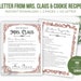 Editable Letter From Mrs Claus Mrs Claus Letter Template Vintage Mrs ...