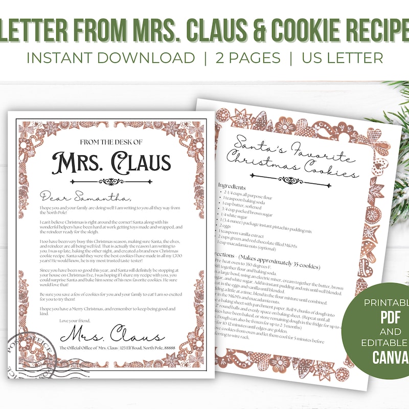 Cookies From Mrs Santa - Etsy