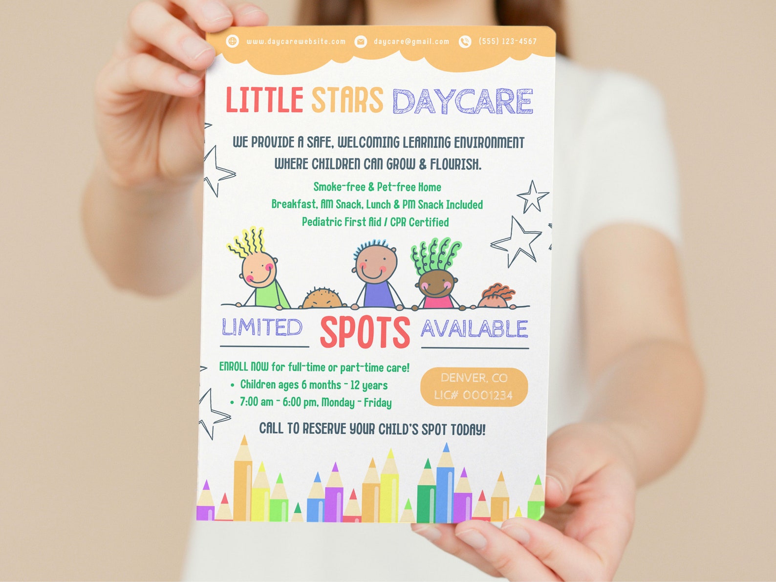 Home Daycare Flyer Template Babysitting Flyer Childcare - Etsy