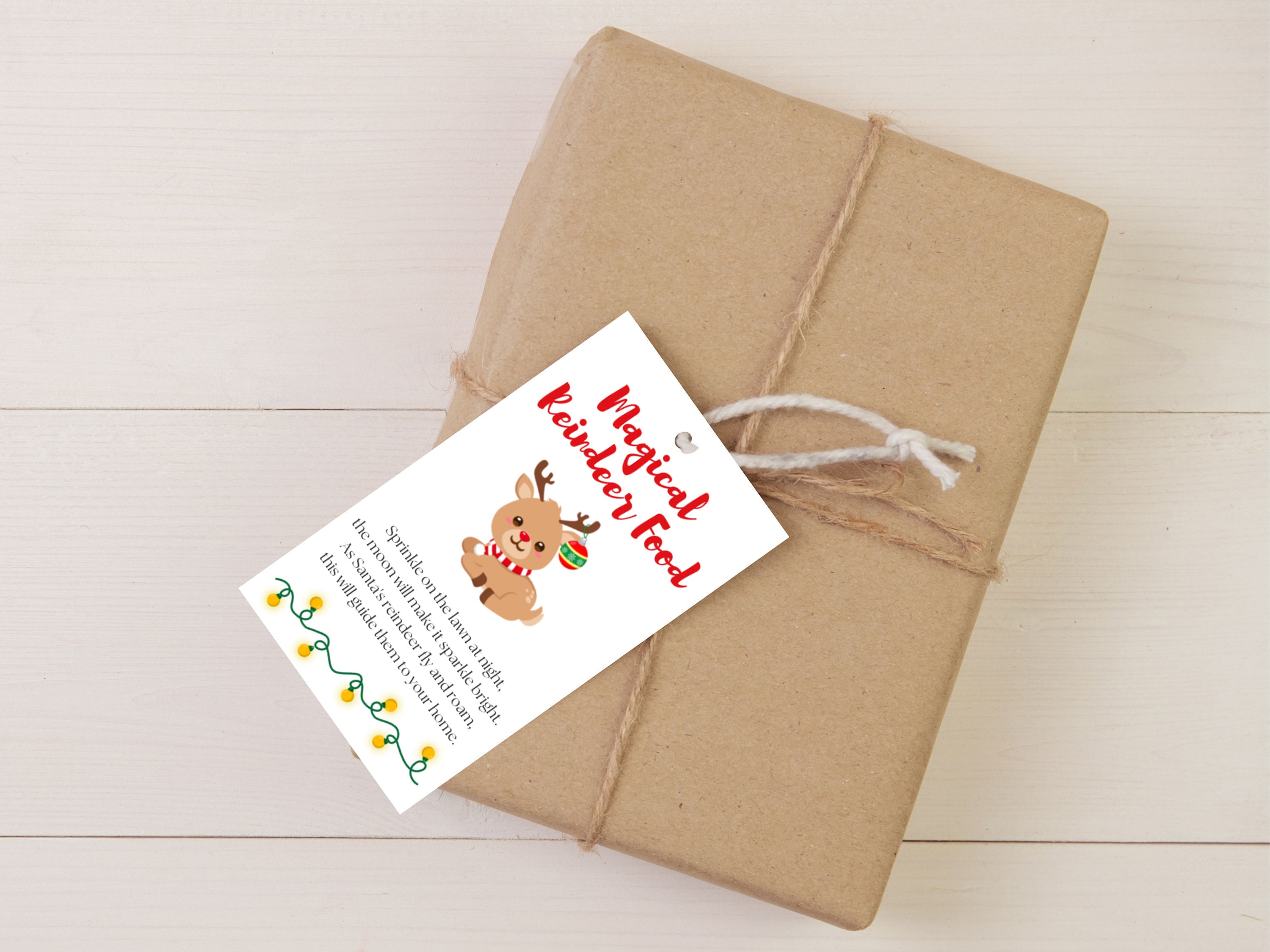 Magic Reindeer Food Label | Magical Reindeer Food Tag | Printable ...