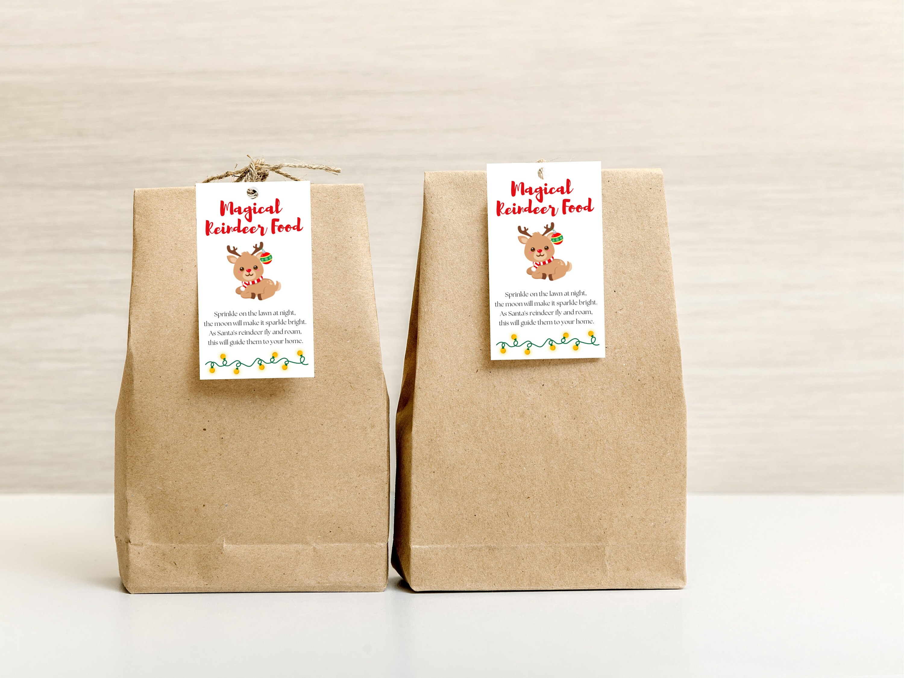 Magic Reindeer Food Label | Magical Reindeer Food Tag | Printable ...