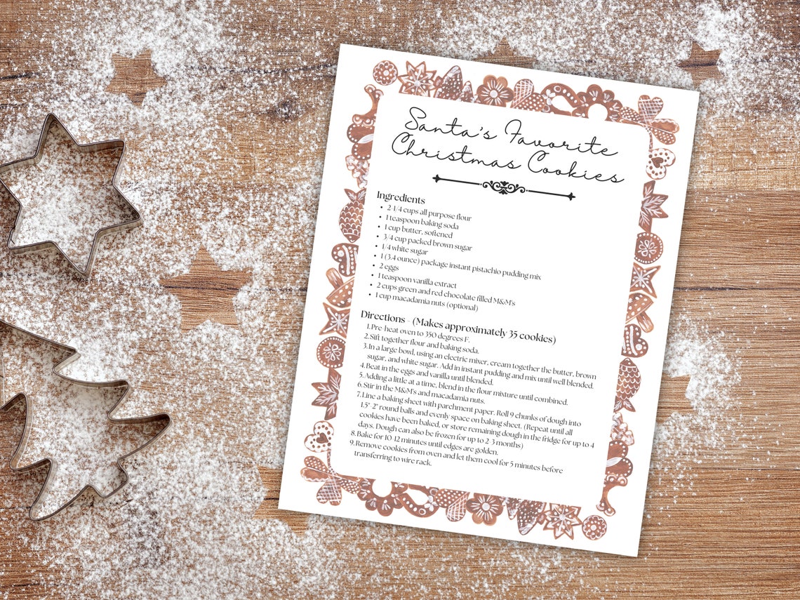 Editable Letter From Mrs Claus Mrs Claus Letter Template - Etsy