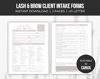 Editable Sign in Sheet Printable Salon Sign in Client Sign - Etsy