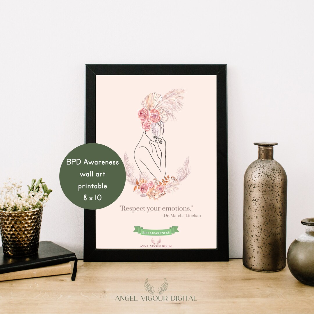 BPD Awareness Wall Art Printable Marsha Linehan Quote - Etsy