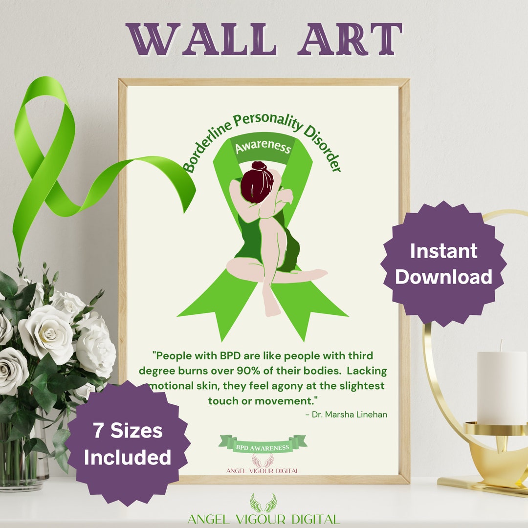 BPD Awareness Wall Art Gift Idea | Marsha Linehan Quote "bpd Lack ...