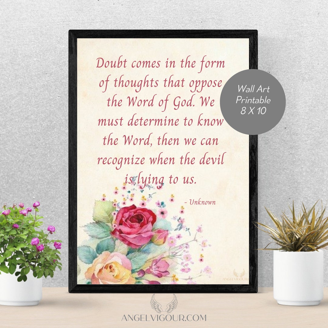 Doubt Wall Art Printable - Etsy