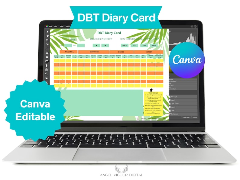 Seasonal Bundle DBT Diary Cards Template Instant Download | Mental ...