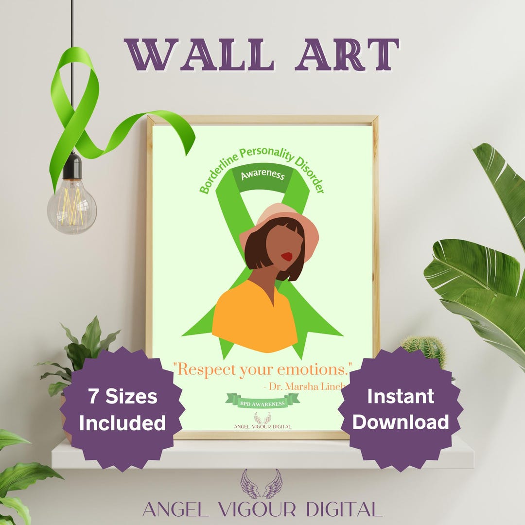 BPD Awareness Wall Art Gift Idea | Marsha Linehan Quote "respect ...