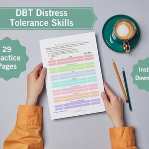 DBT Distress Tolerance Skills Workbook Gift Idea | Instant Download ...