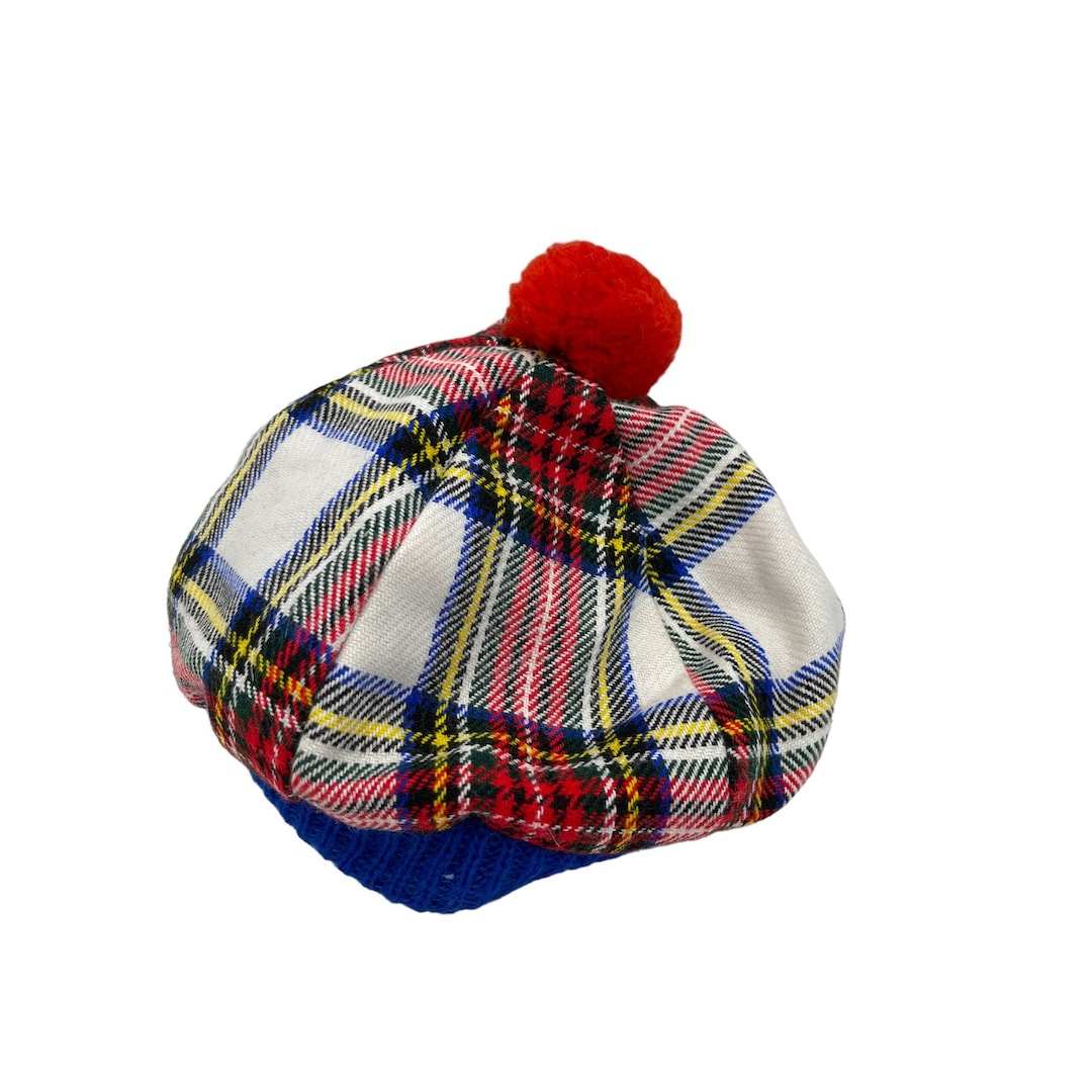 Vintage Men's Scottish Tam O' Shanter Hat Dress Macdonald Tartan Tam ...