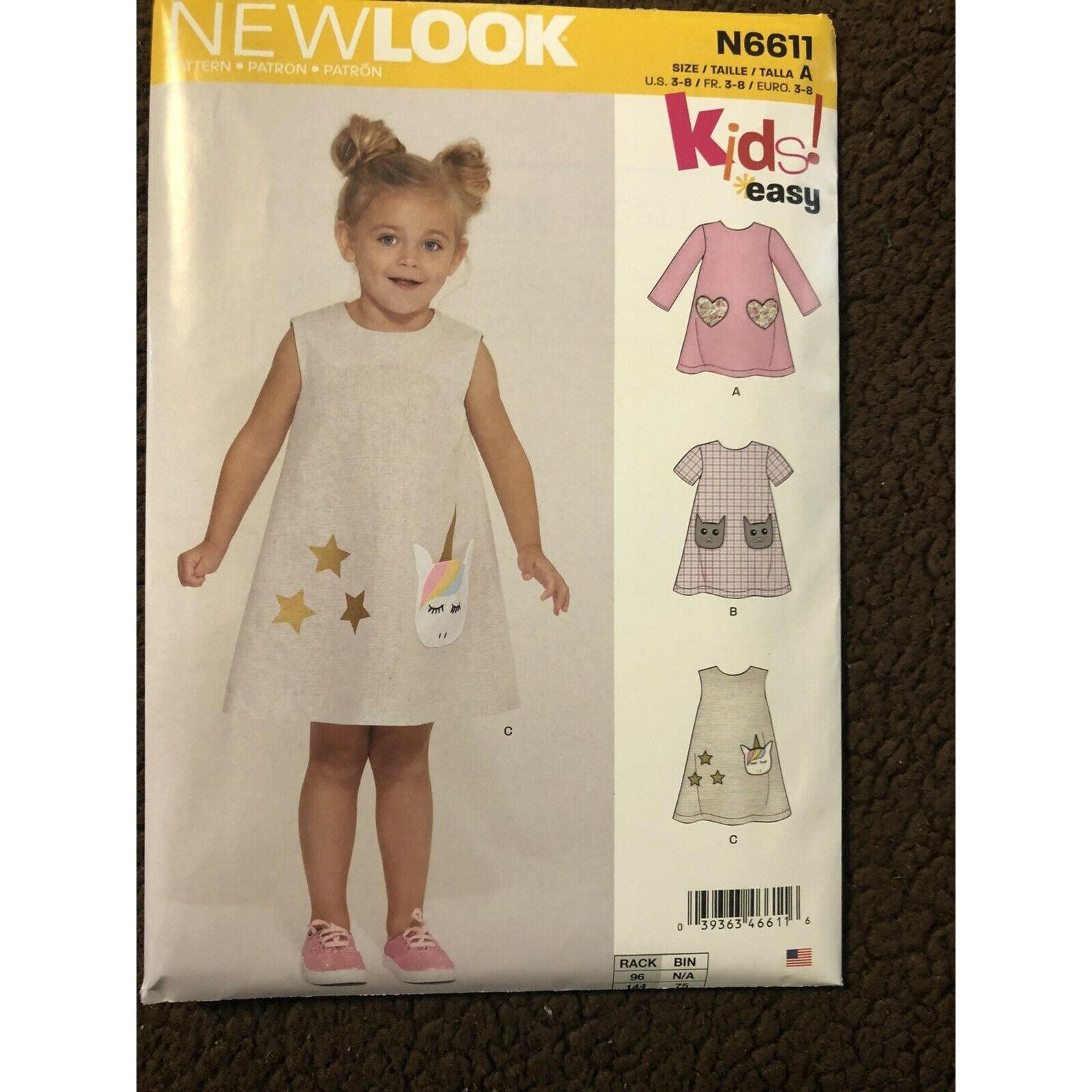 Craft Supplies & Tools Visual Arts New Pattern Uncut Sizes 10 to 22 New ...