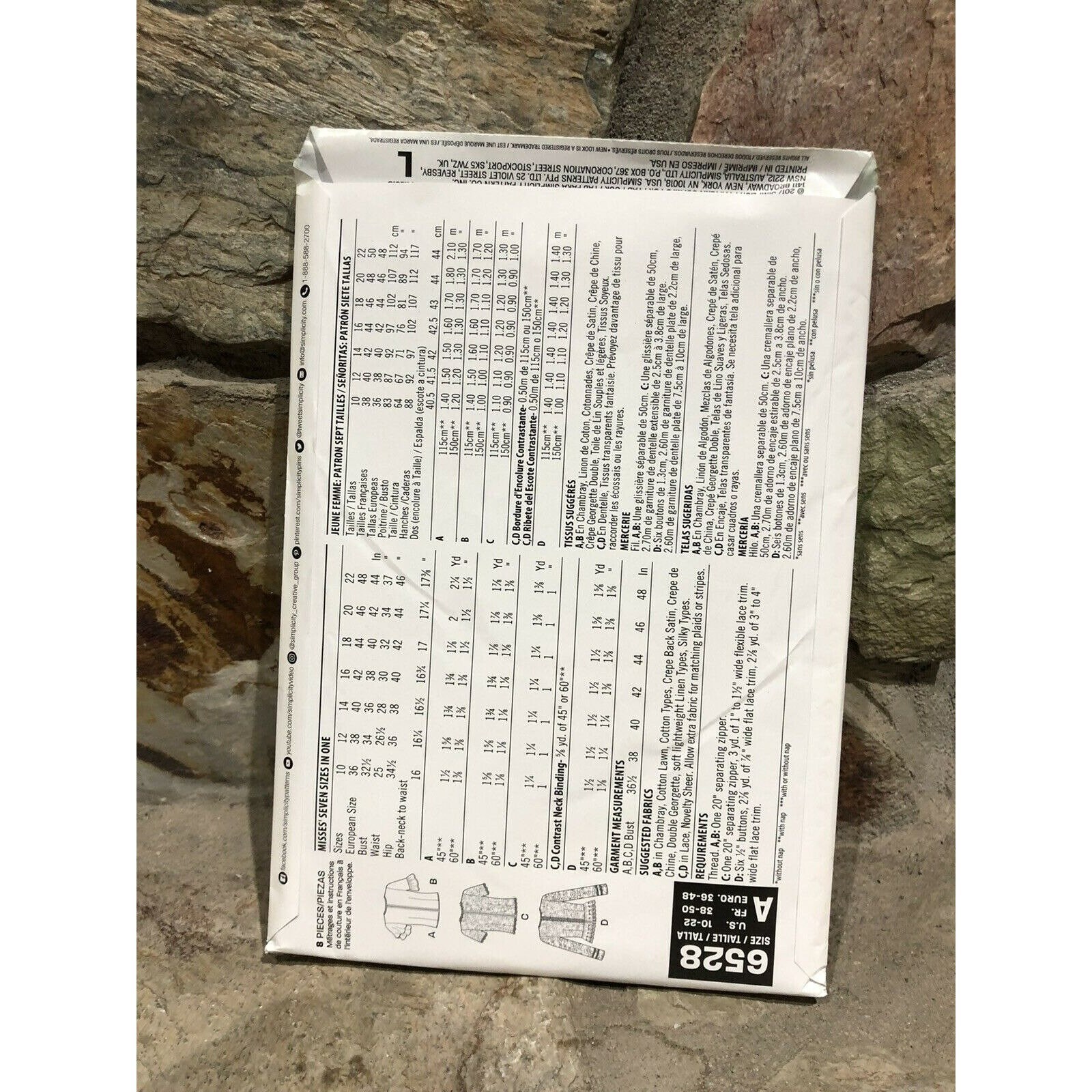 Craft Supplies & Tools Visual Arts New Pattern Uncut Sizes 10 to 22 New ...