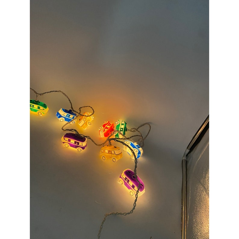 Retro VW Bus Camper Party String Lights 8' Long Motorhome - Etsy