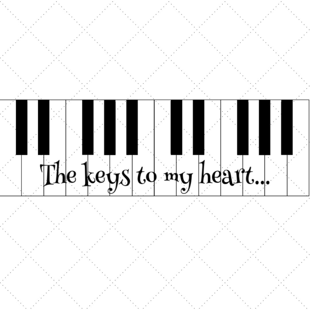 Piano Keys SVG, Keys to Heart SVG, Piano Keys PNG, Piano Keys Design ...