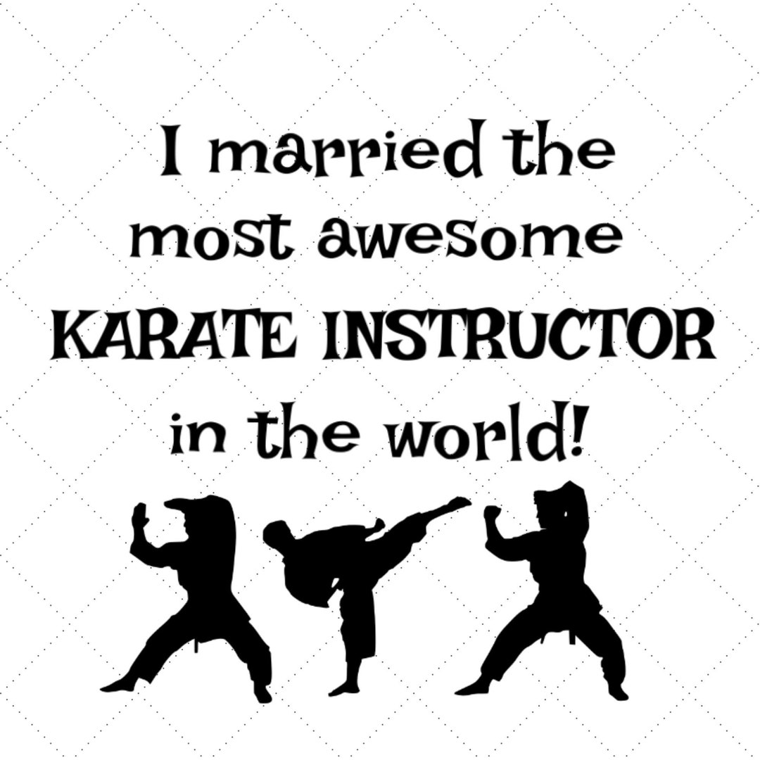 Karate Instructor SVG, Karate SVG, Karate Instructor Printable, Karate ...