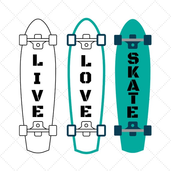 Skate SVG Skateboard SVG Skate Cricut Skateboard Cricut | Etsy