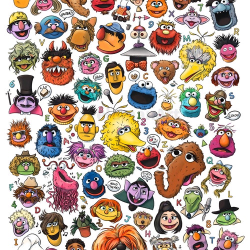 Its Time to Meet the Muppets Television/movie Inspired Art - Etsy