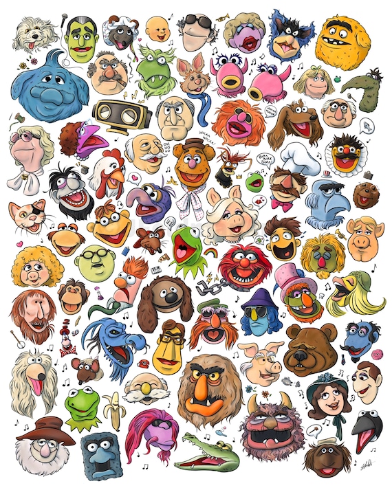 Its Time to Meet the Muppets Television/movie Inspired Art - Etsy