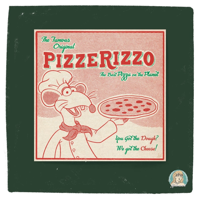 Pizzerizzo Pizza Box Vinyl Sticker - Etsy