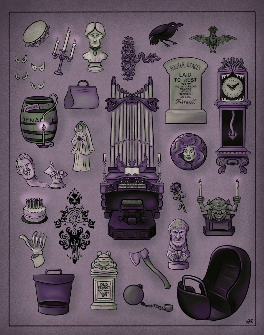 Welcome Foolish Mortals - Haunted Mansion Inspired Art Print - Etsy