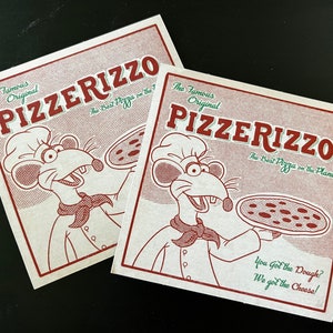 Pizzerizzo Pizza Box - Vinyl Sticker - Etsy