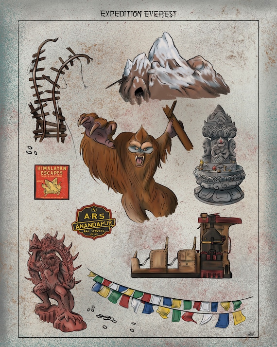Expedition Everest Yeti Painting