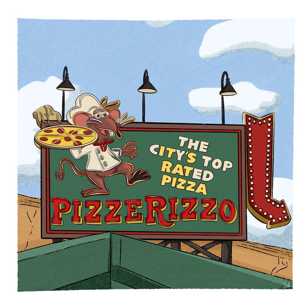 It’s Rat Pizza - Theme Parks Inspired Art Print - Etsy